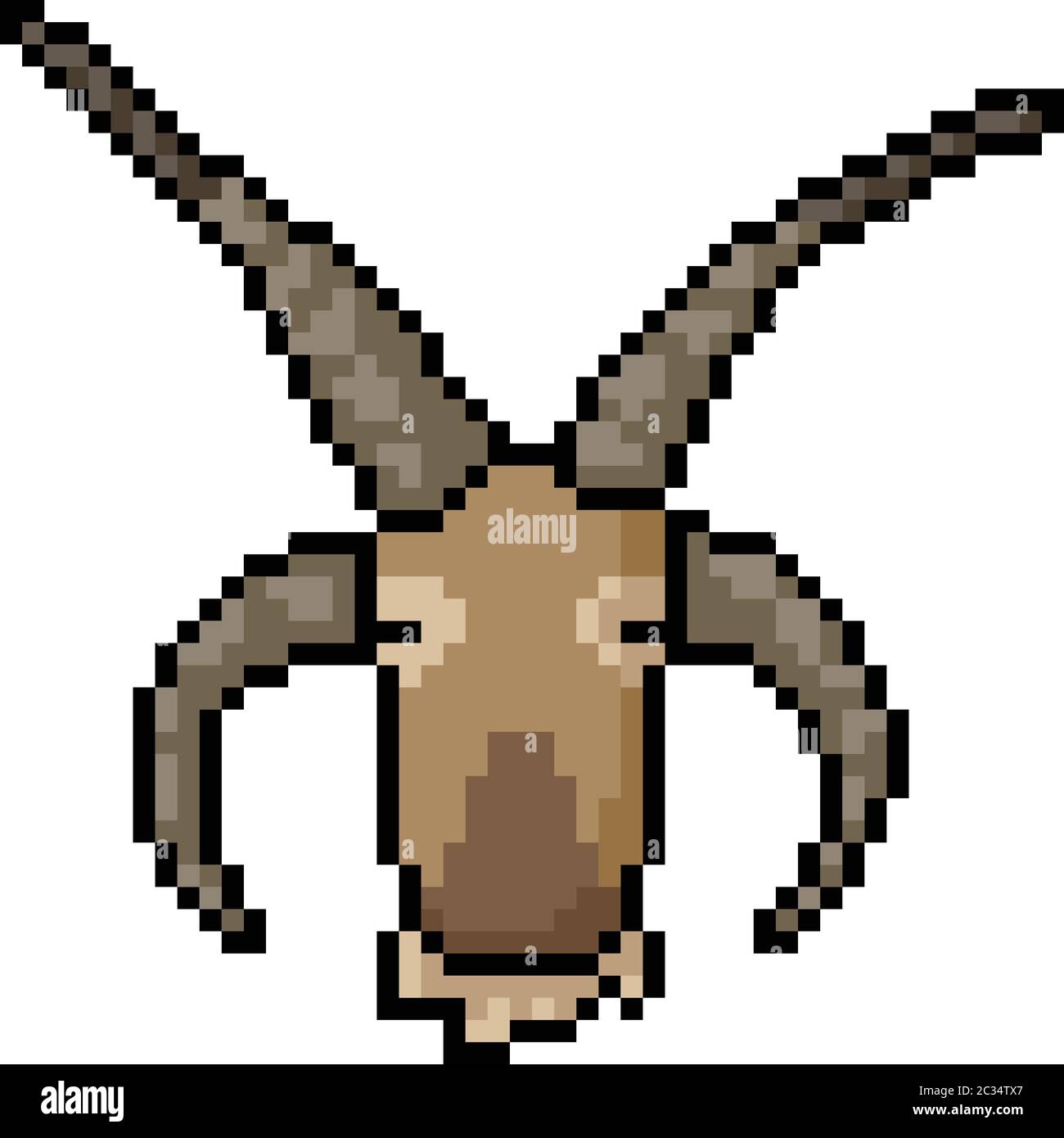 Goat head cartoon Stock Vector Images - Alamy