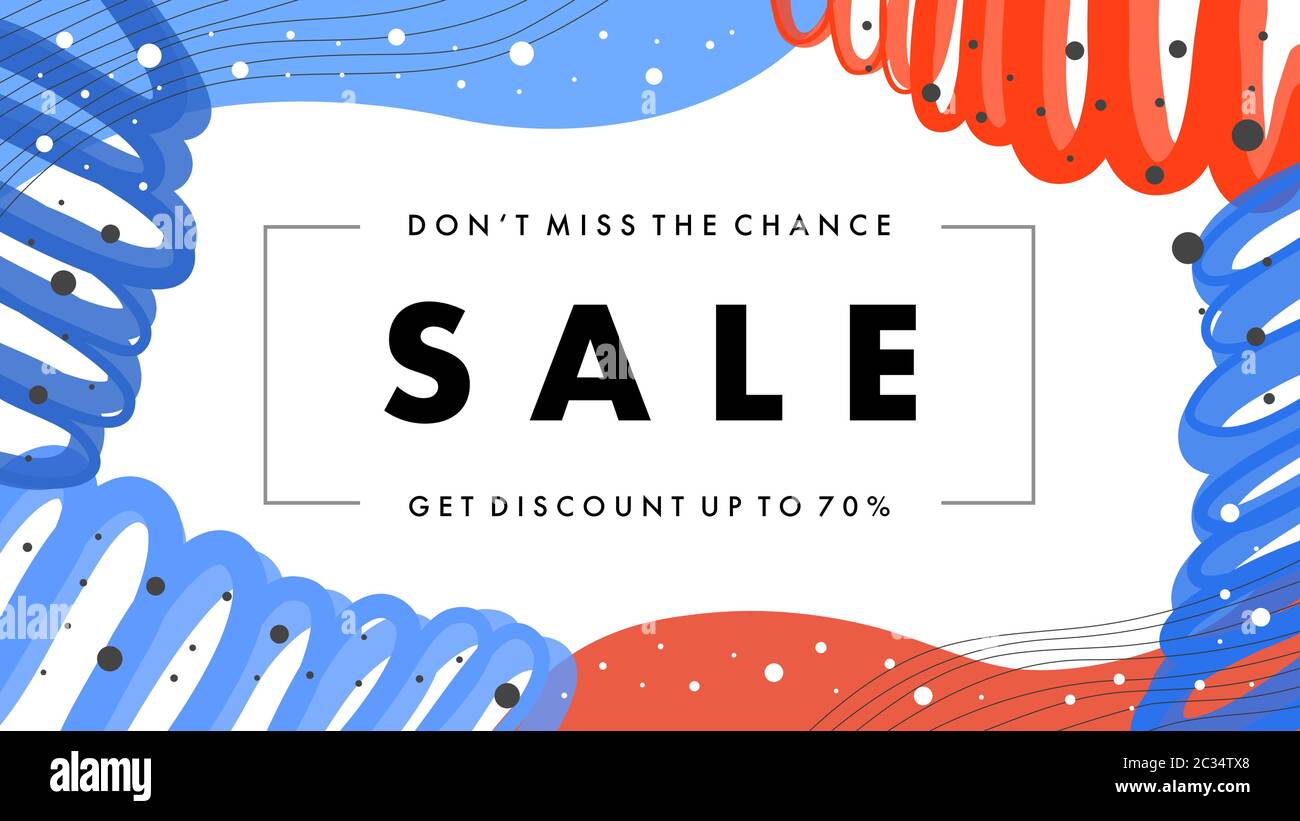 Summer sale design for website. Sale banner template design. Suitable ...