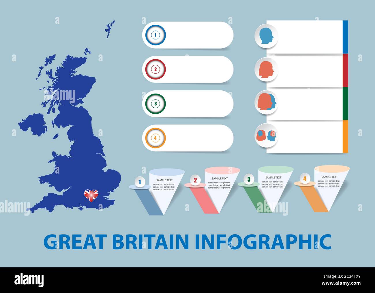 Infographic template for economic, sociological, demographic and other ...