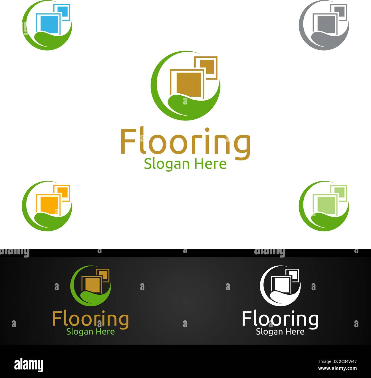 Flooring Logo for Parquet Wooden or vinyl hardwood granite tile vector ...
