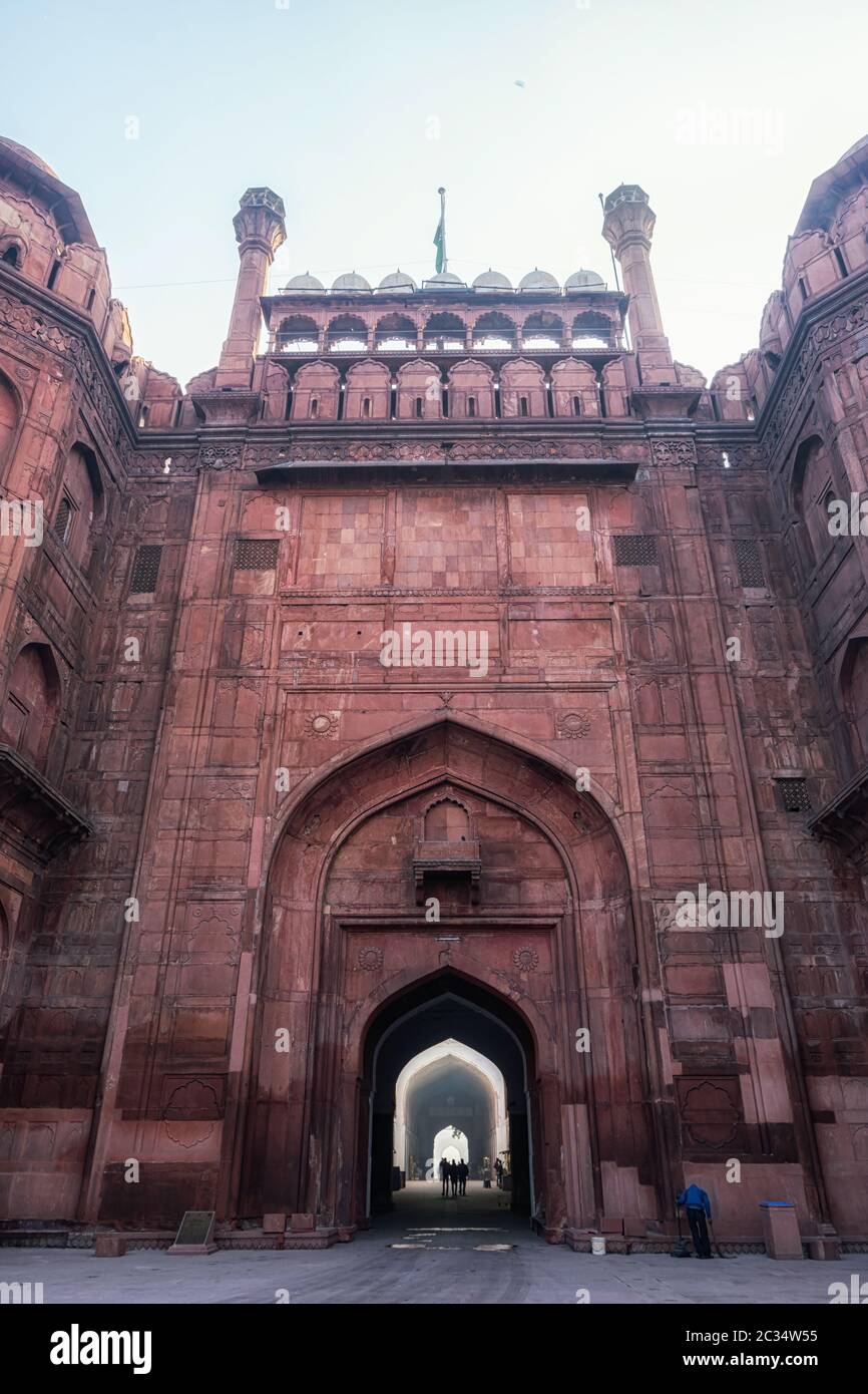 Gate Entrance To Red Fort Delhi High Resolution Stock Photography and ...