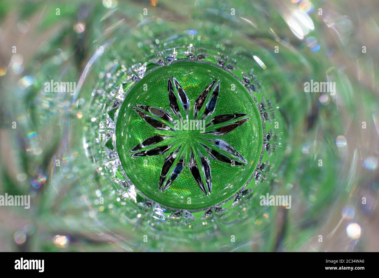 Macro abstract art background of beautiful lead crystal glass texture ...