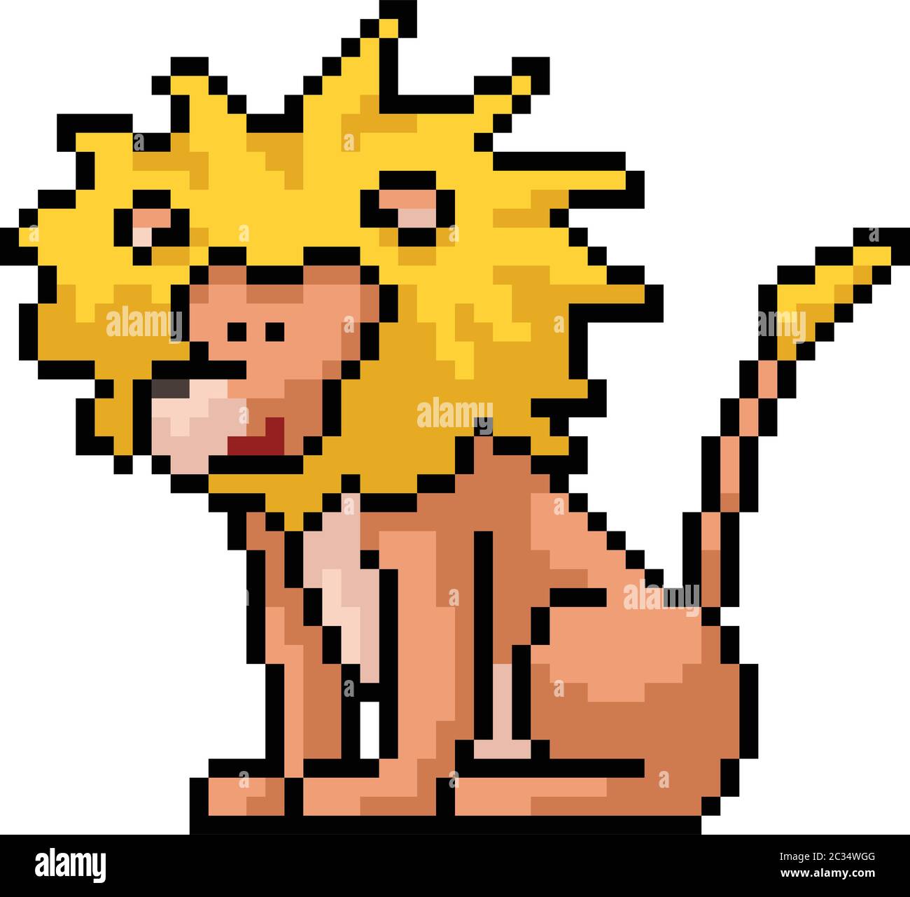 Lion Pixel High Resolution Stock Photography and Images - Alamy