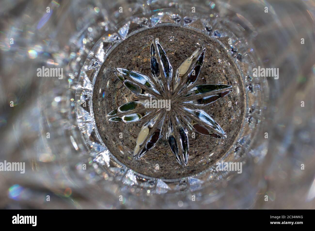 Macro abstract art background of beautiful lead crystal glass texture ...