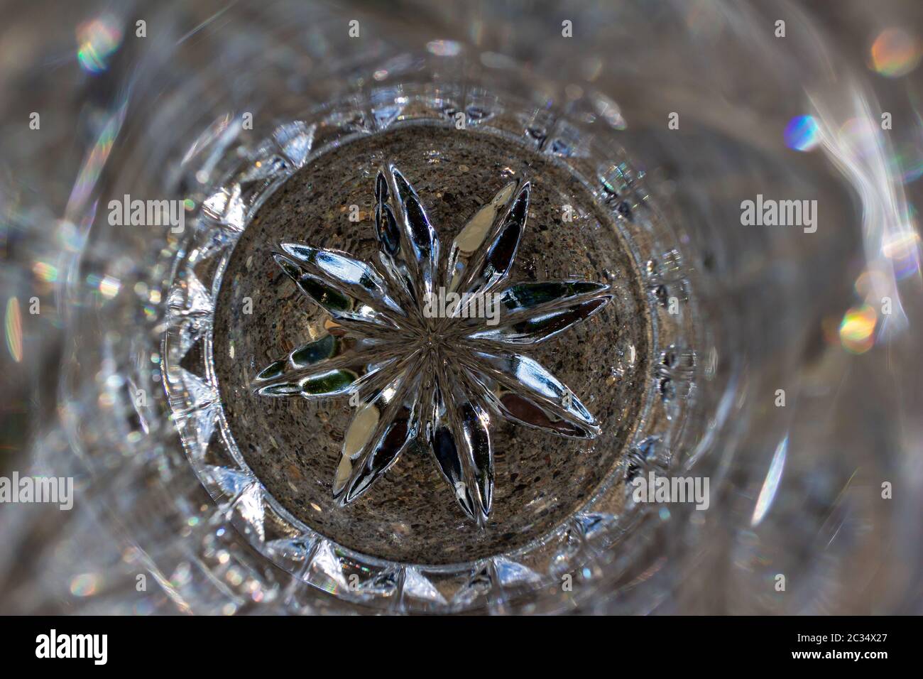 Macro abstract art background of beautiful lead crystal glass texture ...
