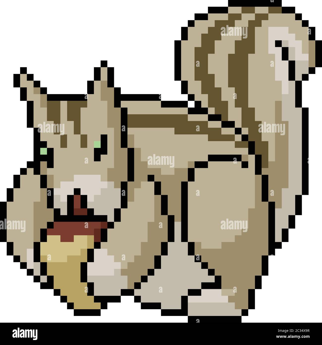 Squirrel pixel hi-res stock photography and images - Alamy