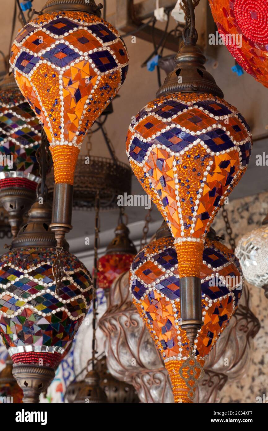Traditional Vintage Turkish Lamp Stock Photo - Alamy