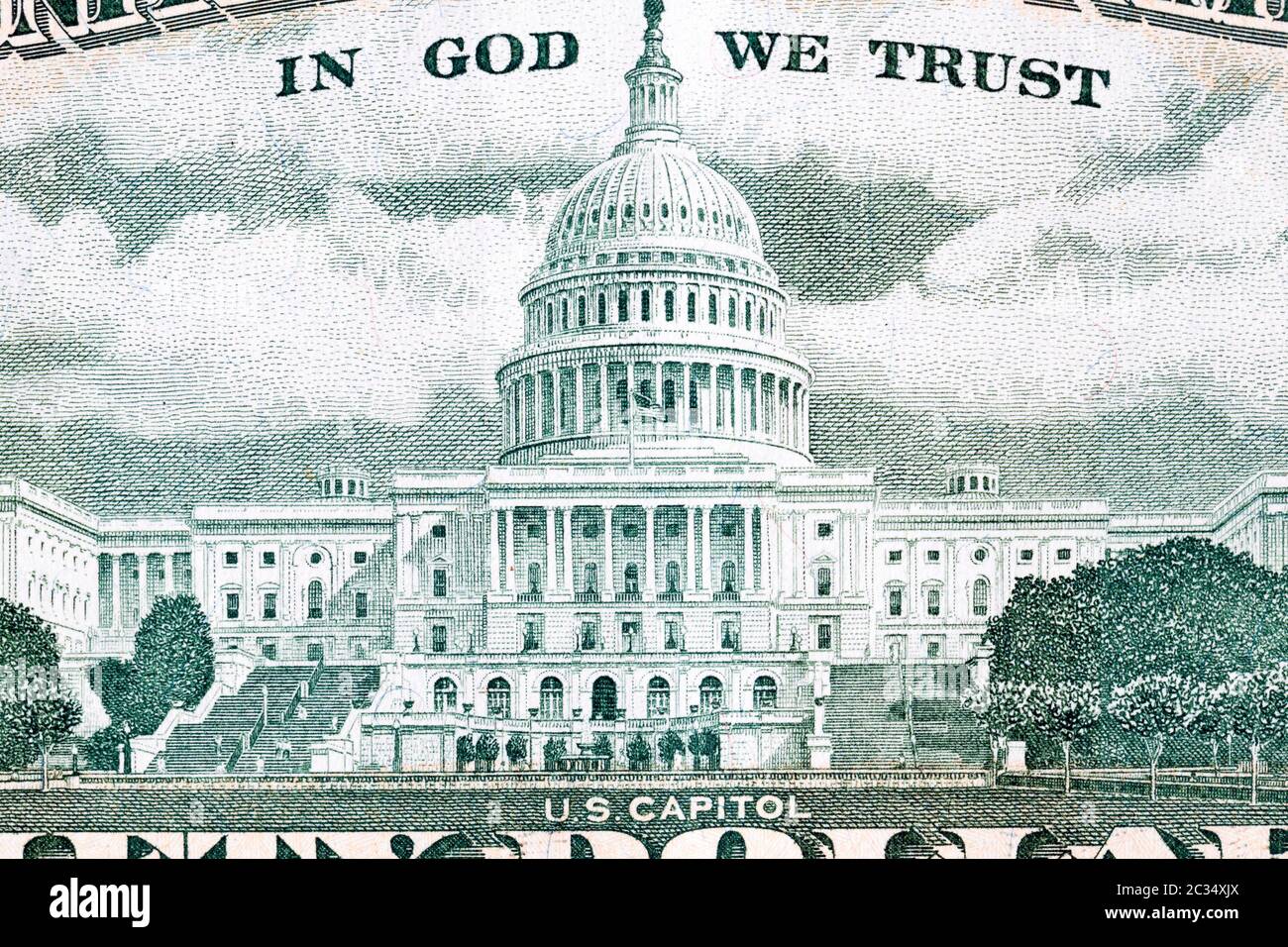 fifty american dollar paper note details, close-up of real american ...