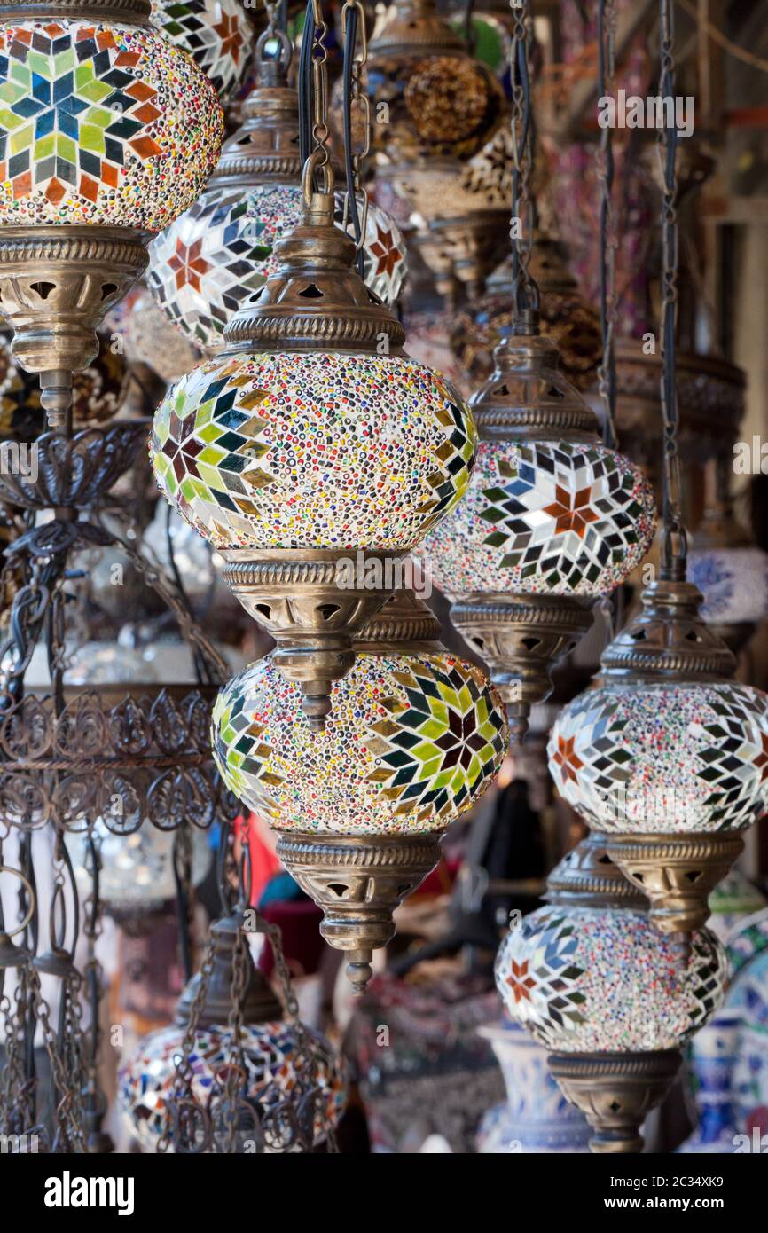 Traditional Vintage Turkish Lamp Stock Photo - Alamy