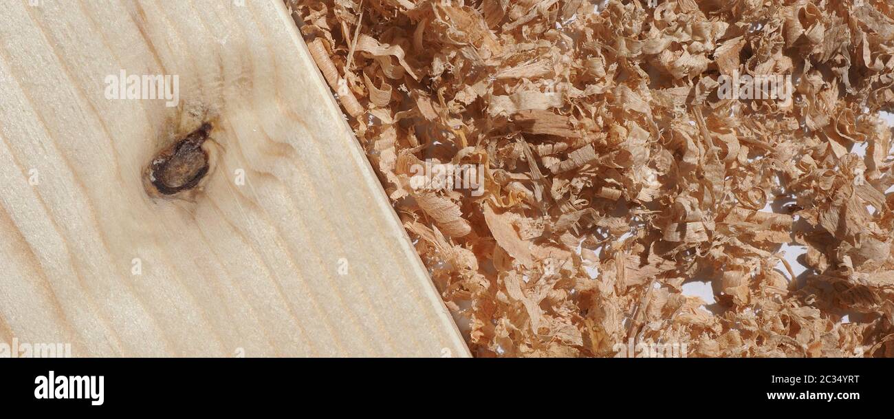Sawdust wood dust byproduct or waste product of woodworking operations ...