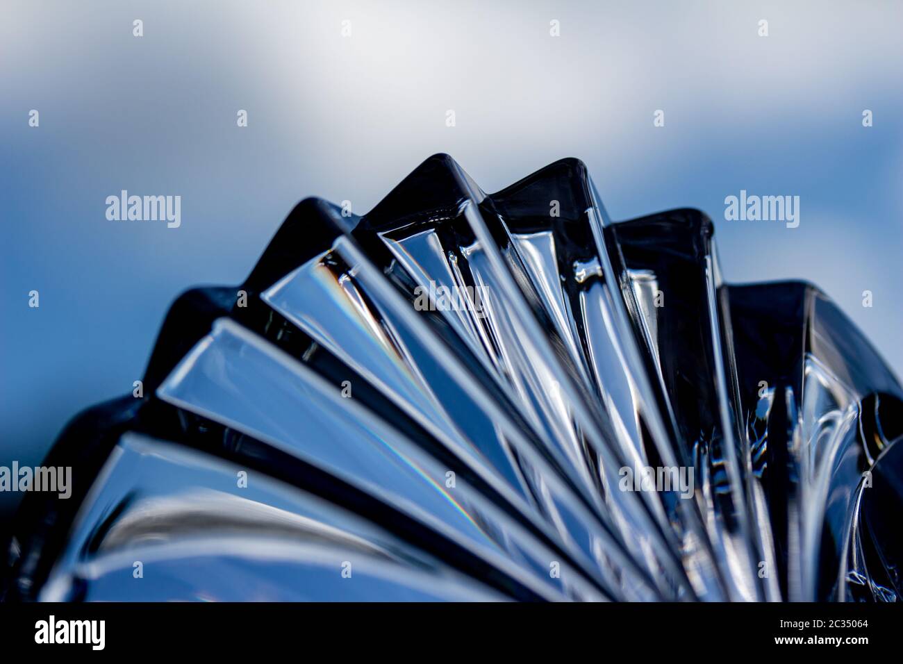 Macro abstract art background of beautiful lead crystal glass texture ...