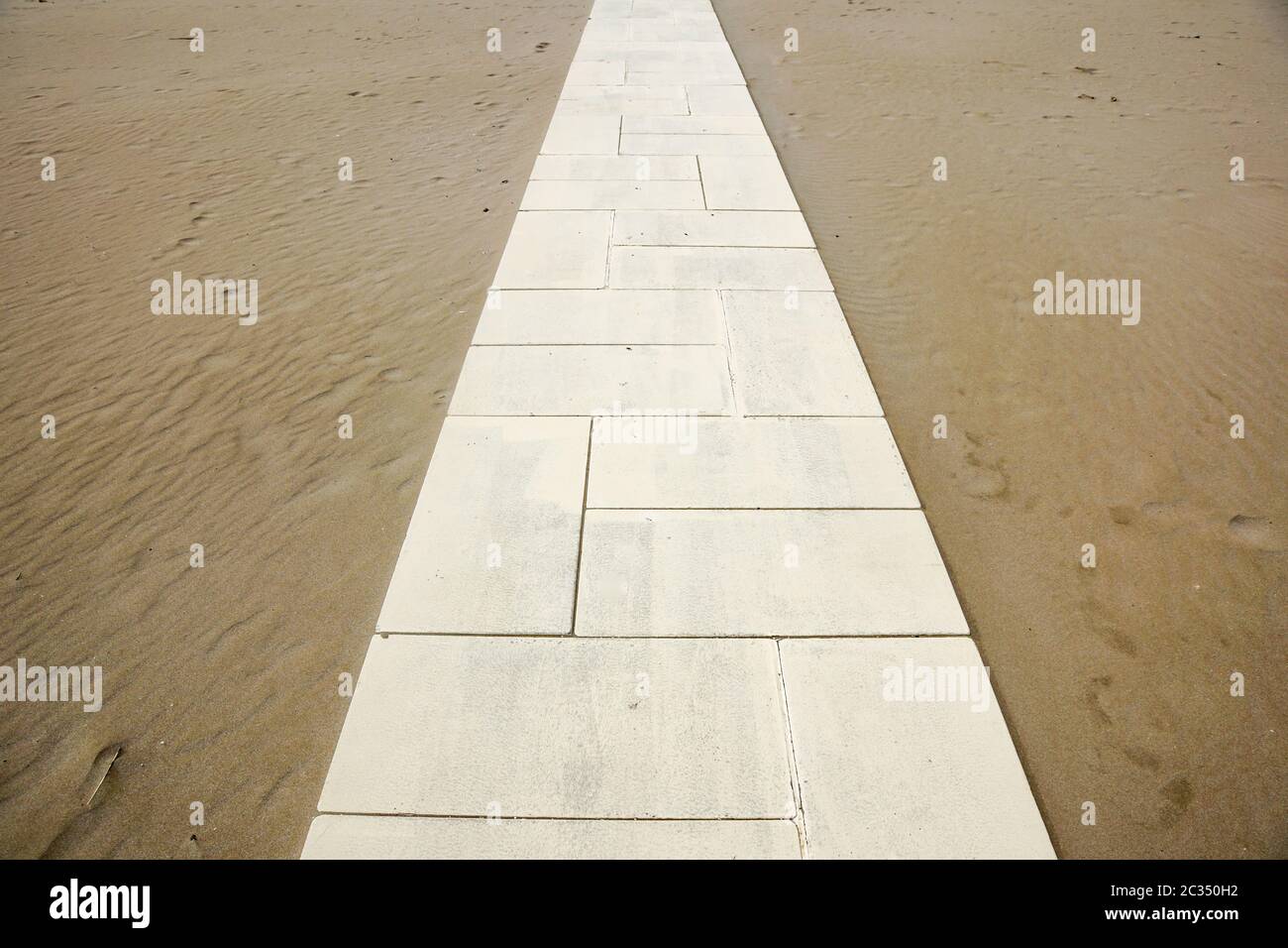 Beach Boardwalk . communication walkway between beach and sea Stock ...