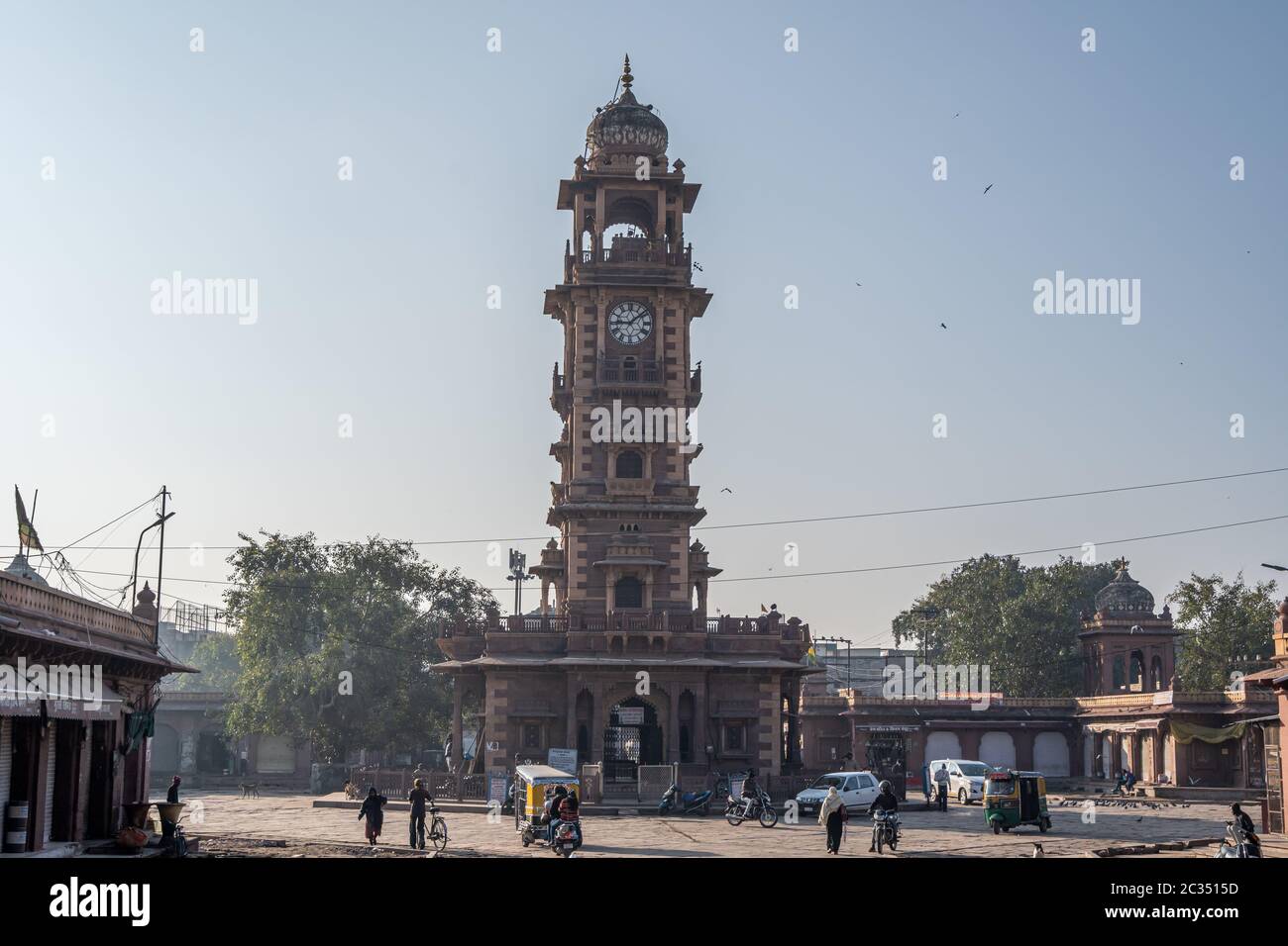 ghanta ghar clock tower jodhpur Stock Photo - Alamy