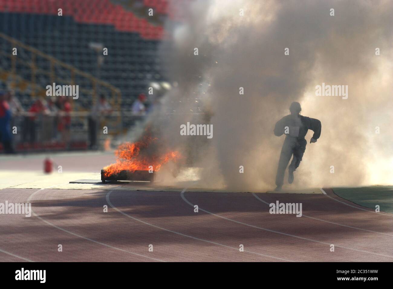 Fire Sports, fireman Stock Photo - Alamy