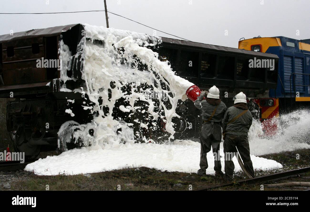 Firefighting train hi-res stock photography and images - Alamy