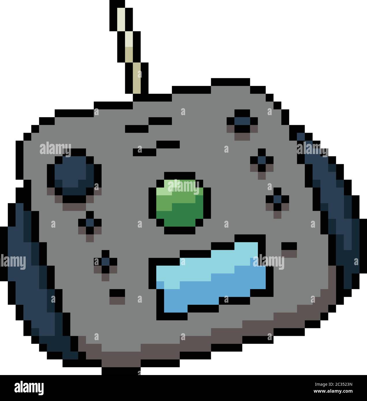 vector pixel art remote control isolated cartoon Stock Vector Image ...