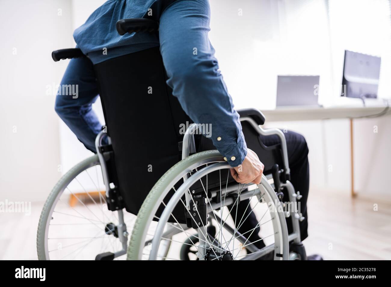 Wheelchair accessible desk hi-res stock photography and images - Alamy