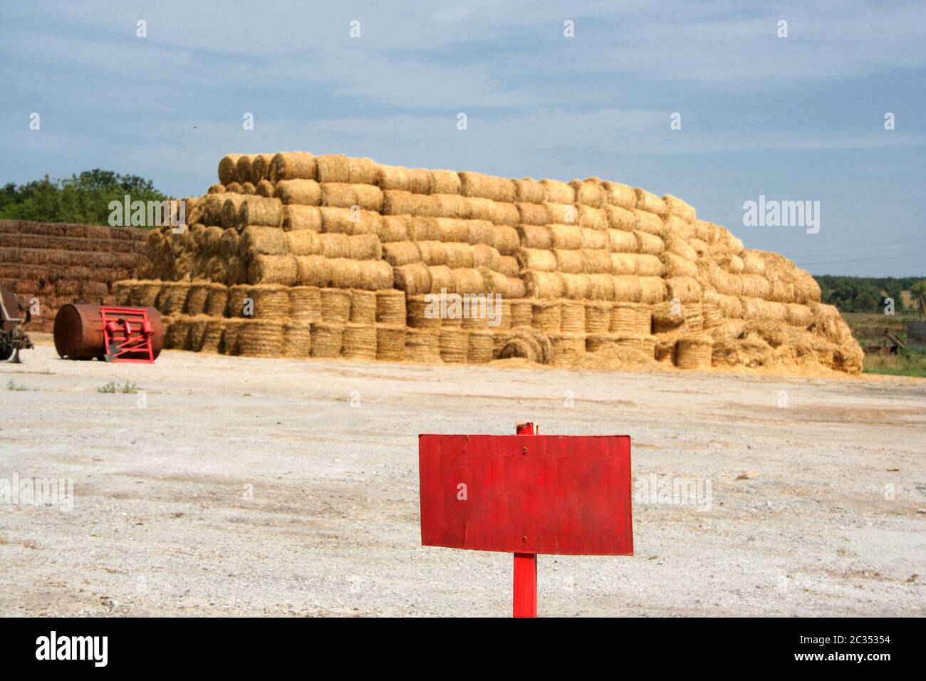 pyramid of hay Stock Photo - Alamy