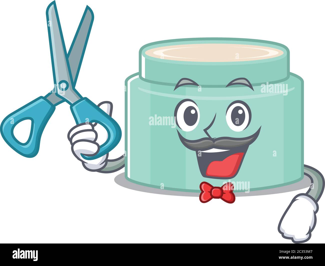 lipbalm cartoon character design as talented barber Stock Vector Image ...
