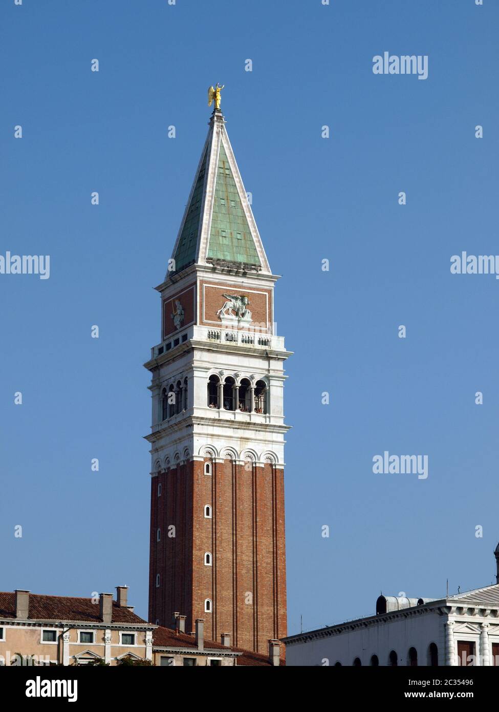 St Mark's Campanile is the bell tower of St Mark's Basilica in Venice ...