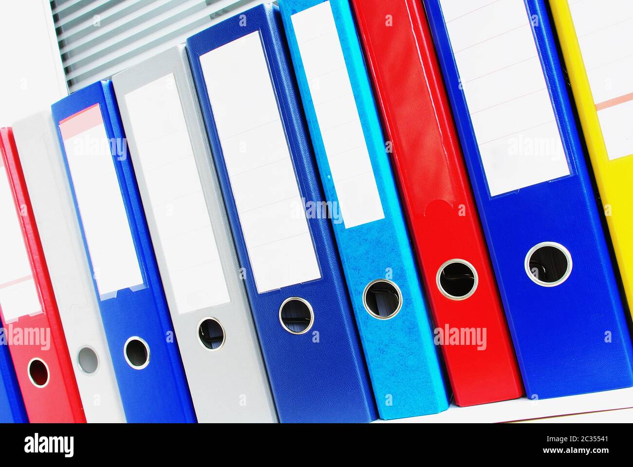 Office ring binders Stock Photo - Alamy