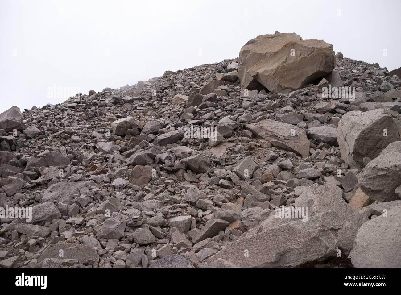 Huge pile of rocks in Torres del Paine Stock Photo - Alamy