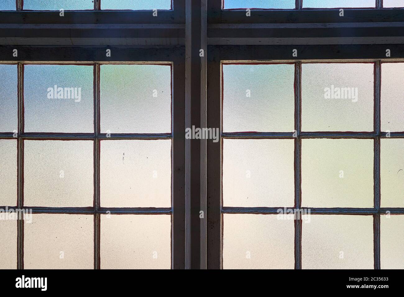 Window in a dim old building interior, industrial hall Stock Photo - Alamy