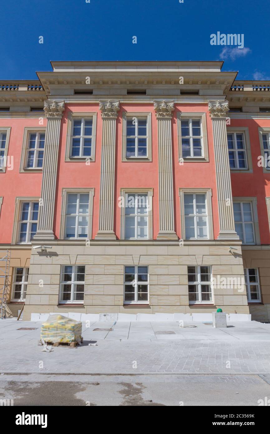 Detail of the rebuilded city castle in Potsdam Germany Stock Photo - Alamy