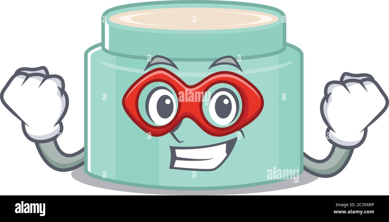 A cartoon drawing of lipbalm in a Super hero character Stock Vector ...