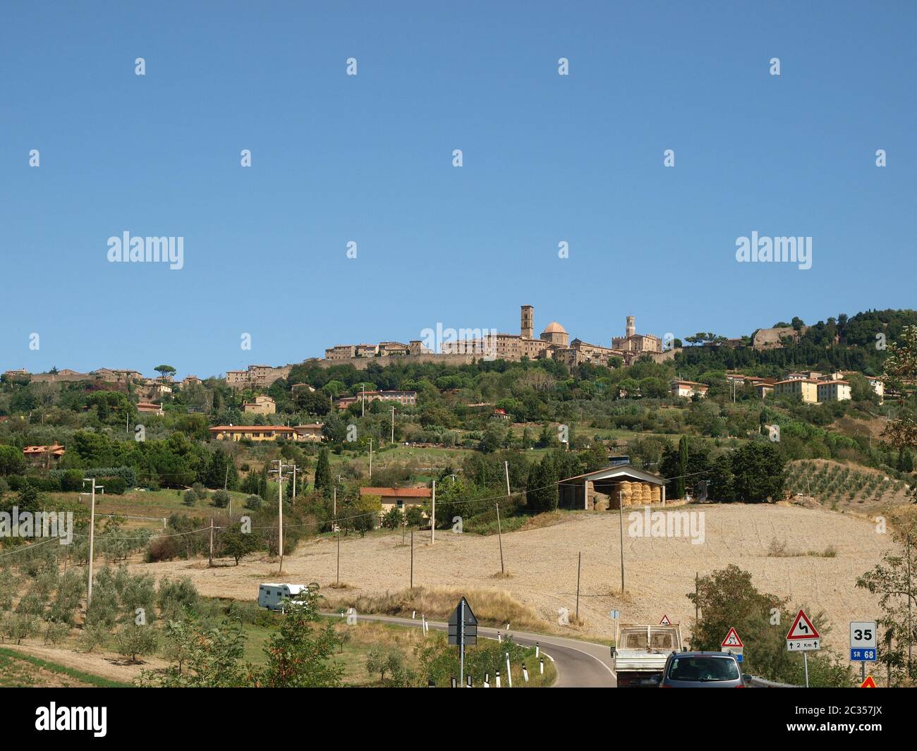 View of medieval city of Volterra Tuscany Italy Stock Photo - Alamy