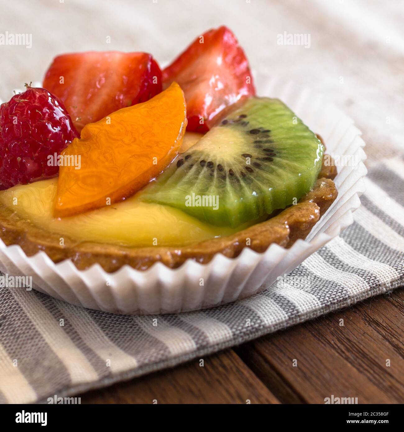 Pastry with fruit Stock Photo - Alamy