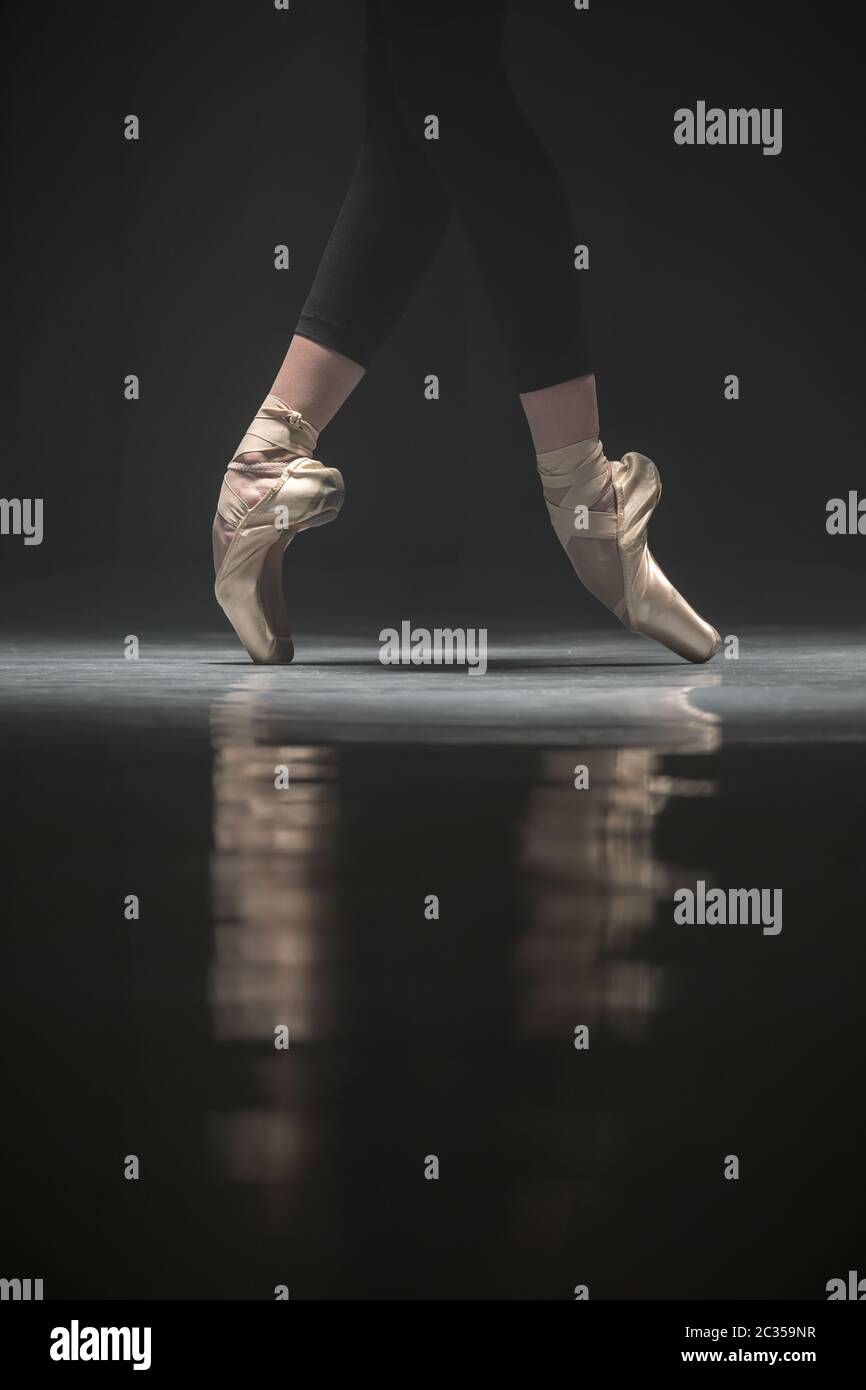 Legs of ballerina Stock Photo - Alamy