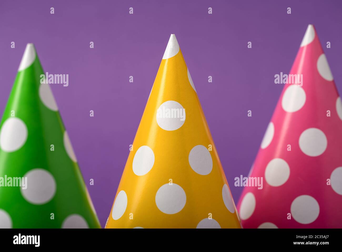 Three party hats Stock Photo - Alamy