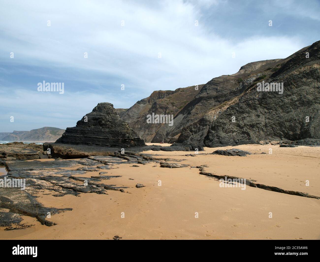 Praia do Castelejo, near Vila Do Bispo, Algarve, Portugal Stock Photo ...