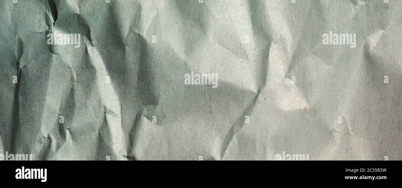 wide green crinkled paper texture useful as a background Stock Photo ...
