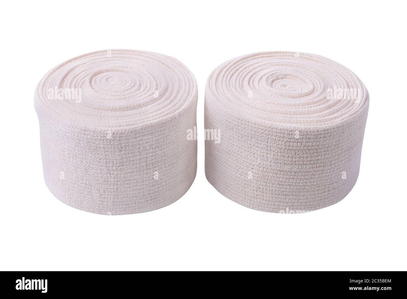 Medical bandage roll isolated on white background Stock Photo - Alamy