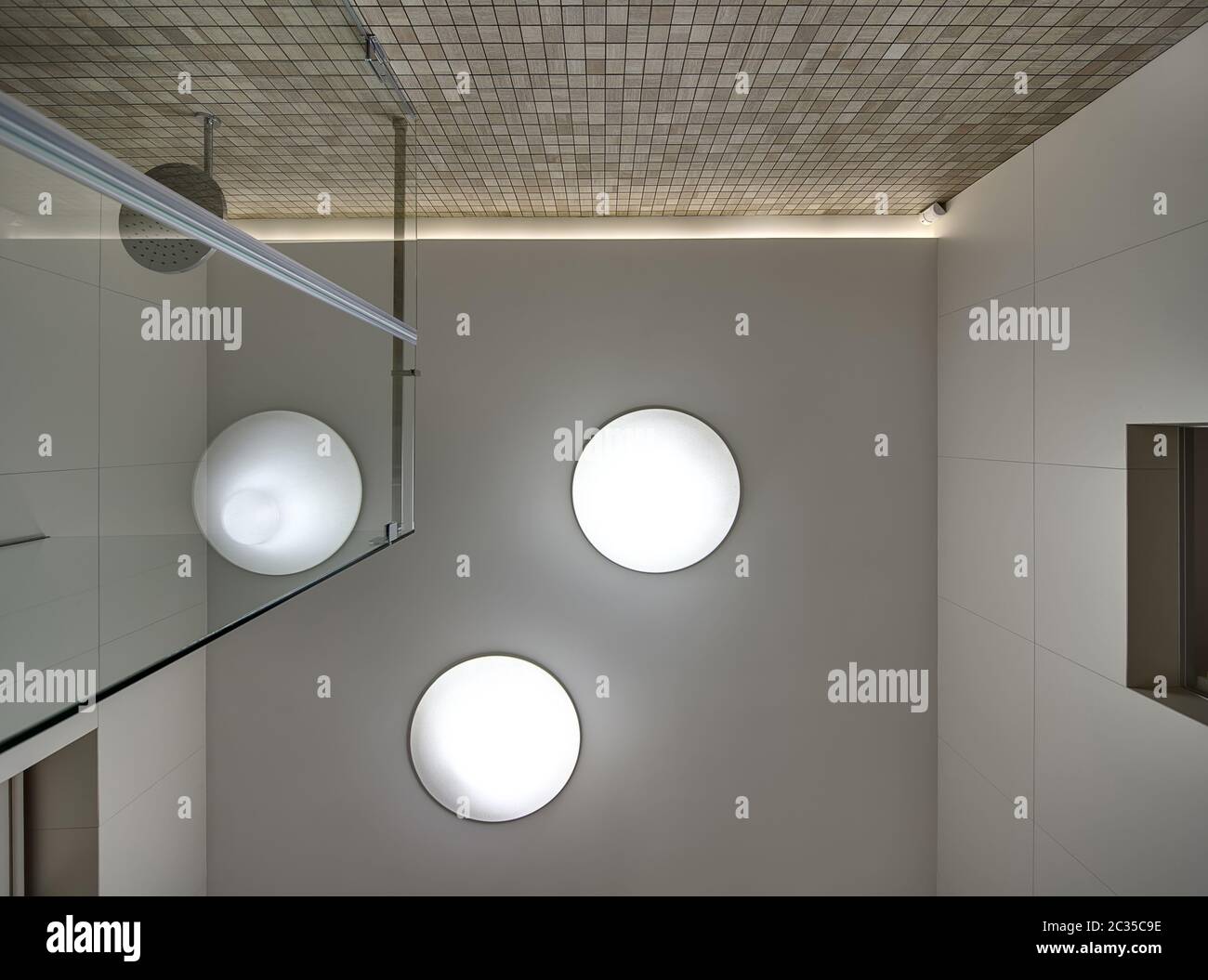 Ceiling of a shower room Stock Photo - Alamy