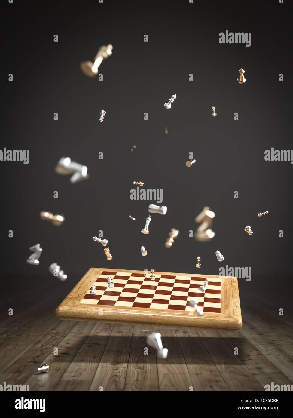 Chess board flying hi-res stock photography and images - Alamy