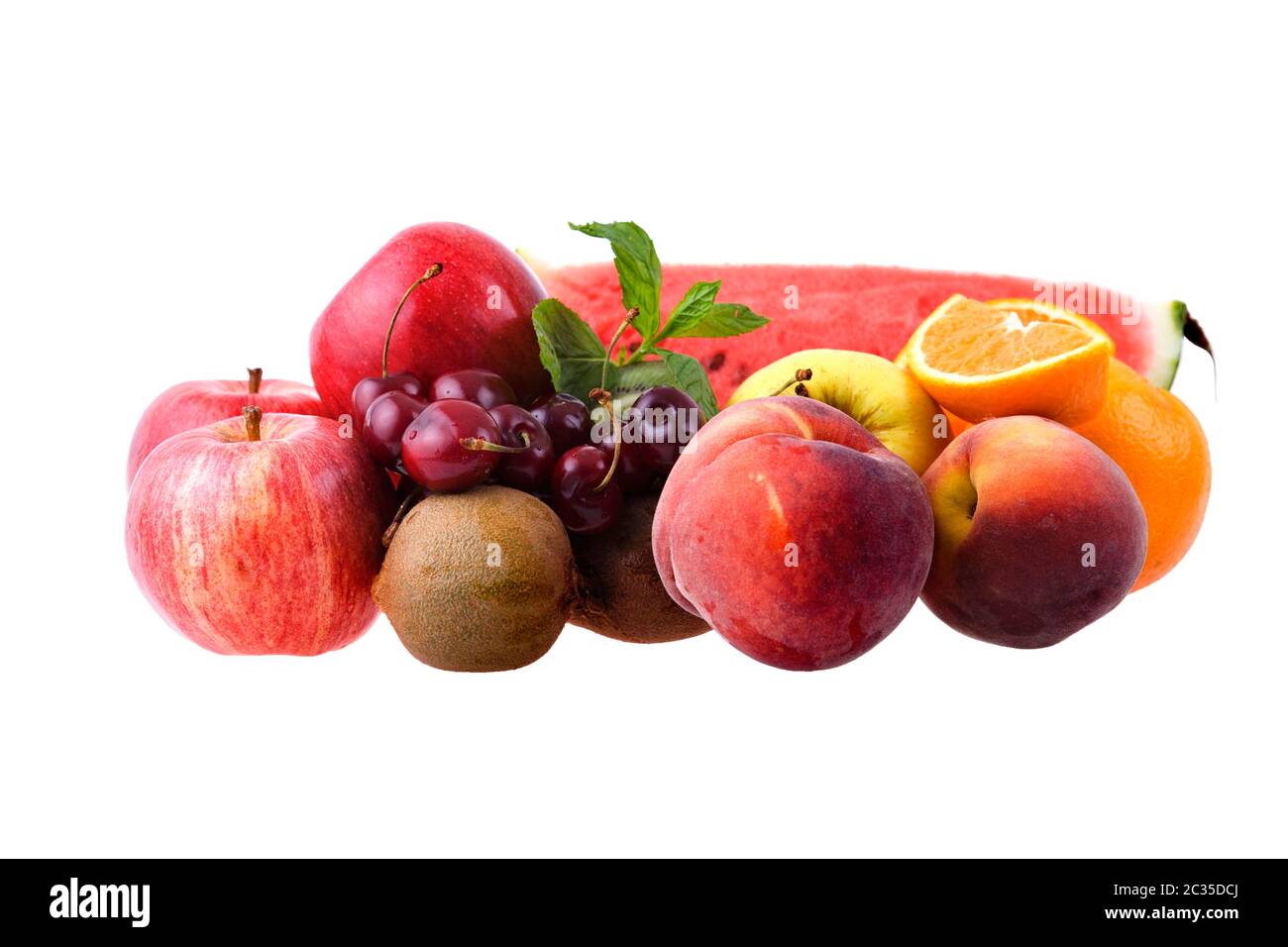 fruits isolated on white background Stock Photo - Alamy