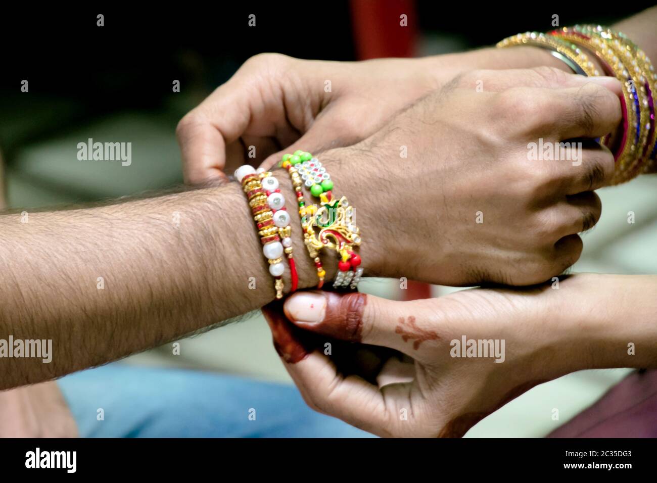 Rakshabandhan, celebrated in India as a festival denoting brother ...