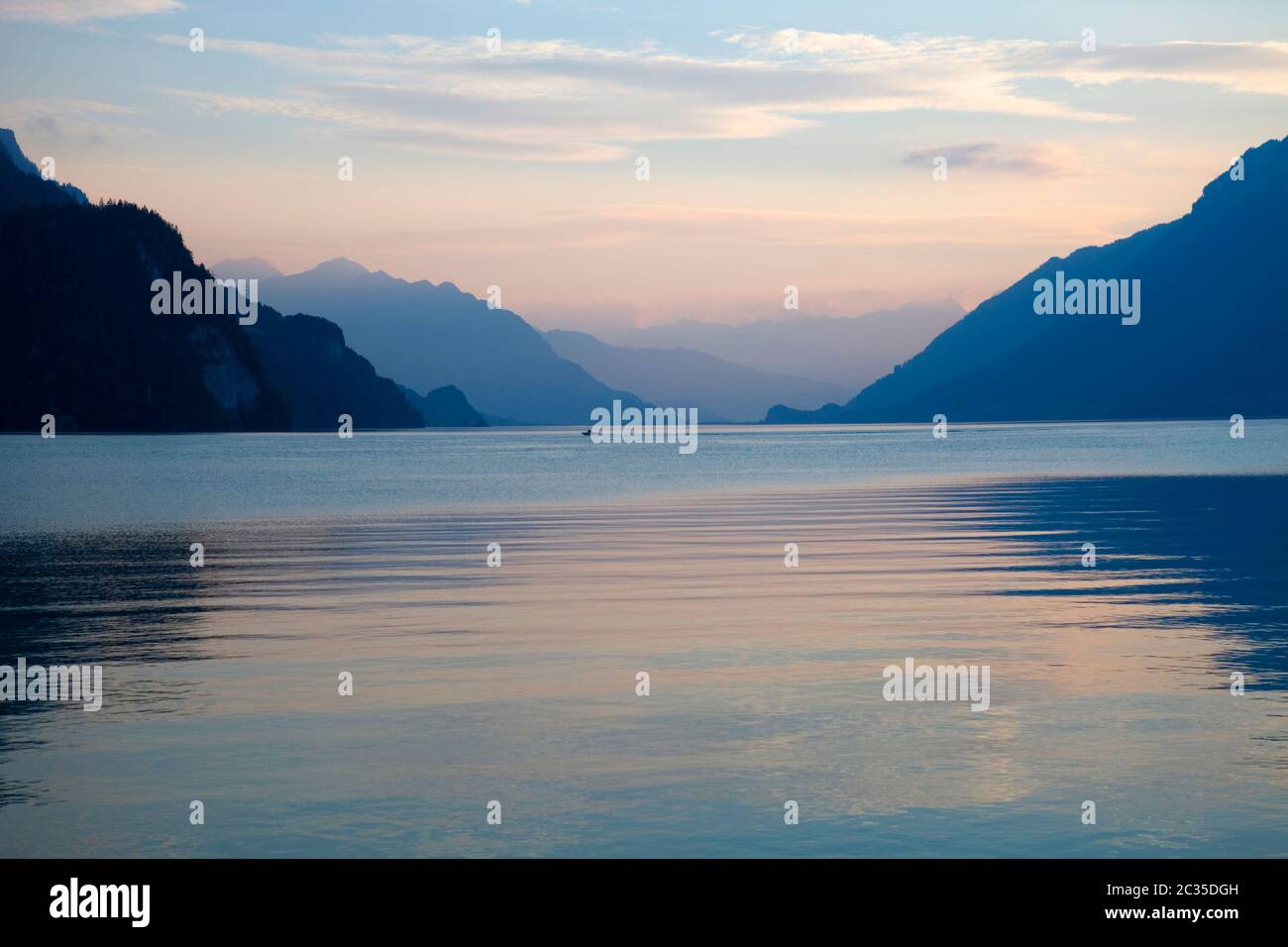 swiss lake at brienz, Switzerland Stock Photo - Alamy
