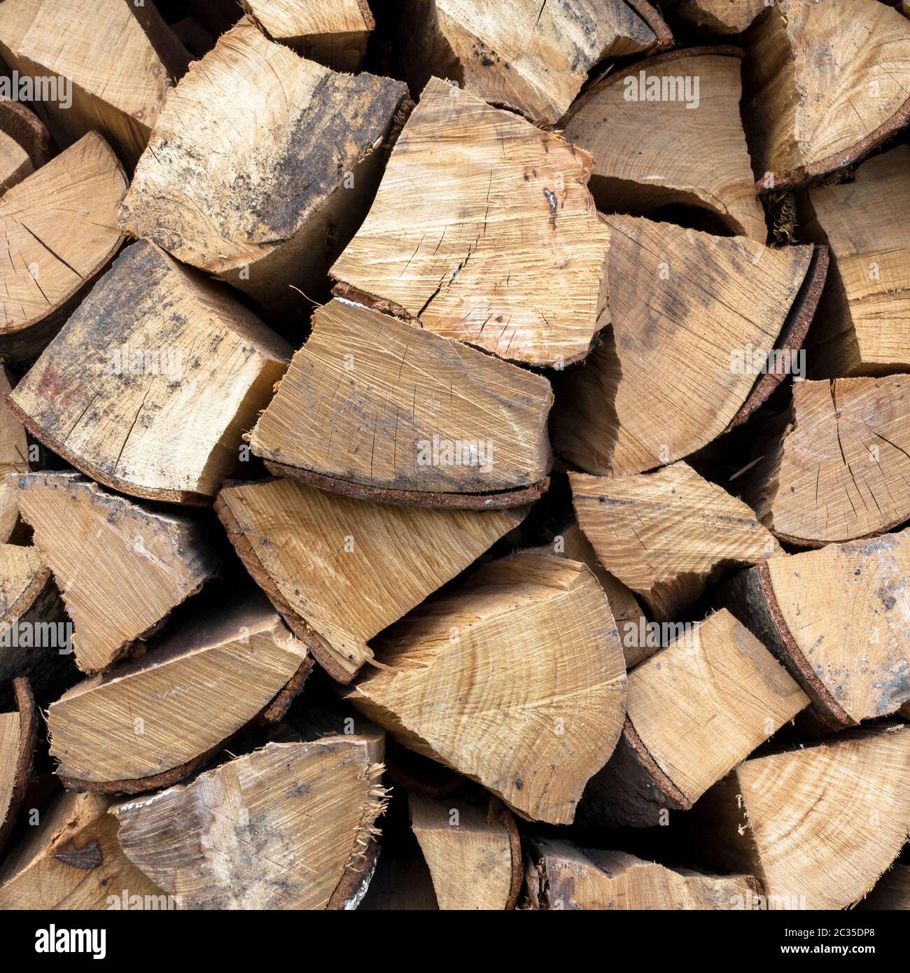 Stack cut firewood drying hi-res stock photography and images - Alamy
