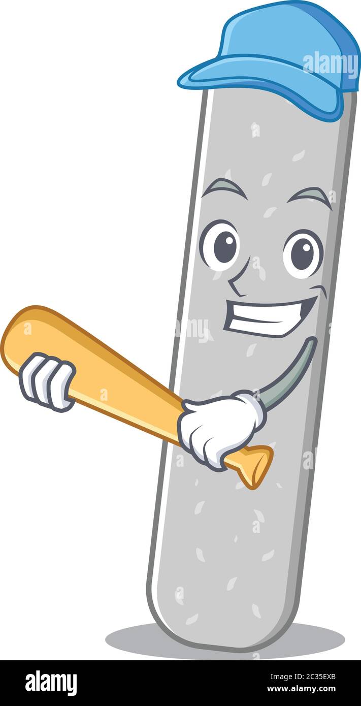 Cool emery boards caricature picture design playing baseball Stock ...