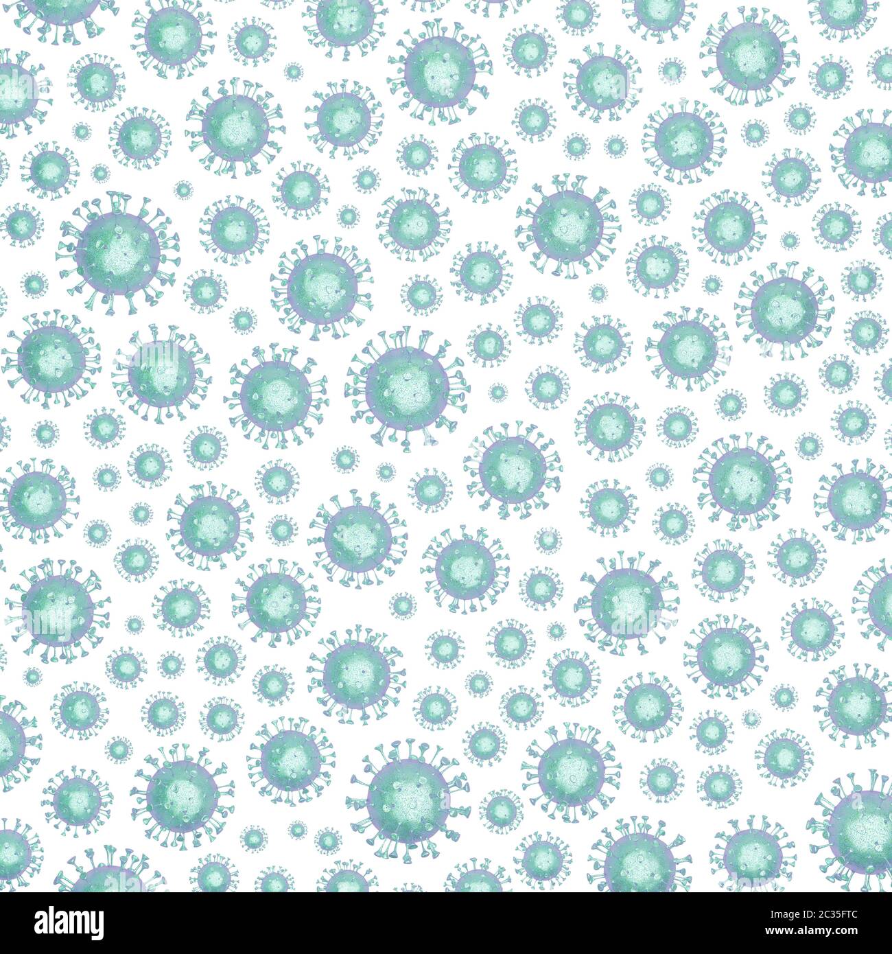 Many viruses on white background, 3D illustration Stock Photo - Alamy