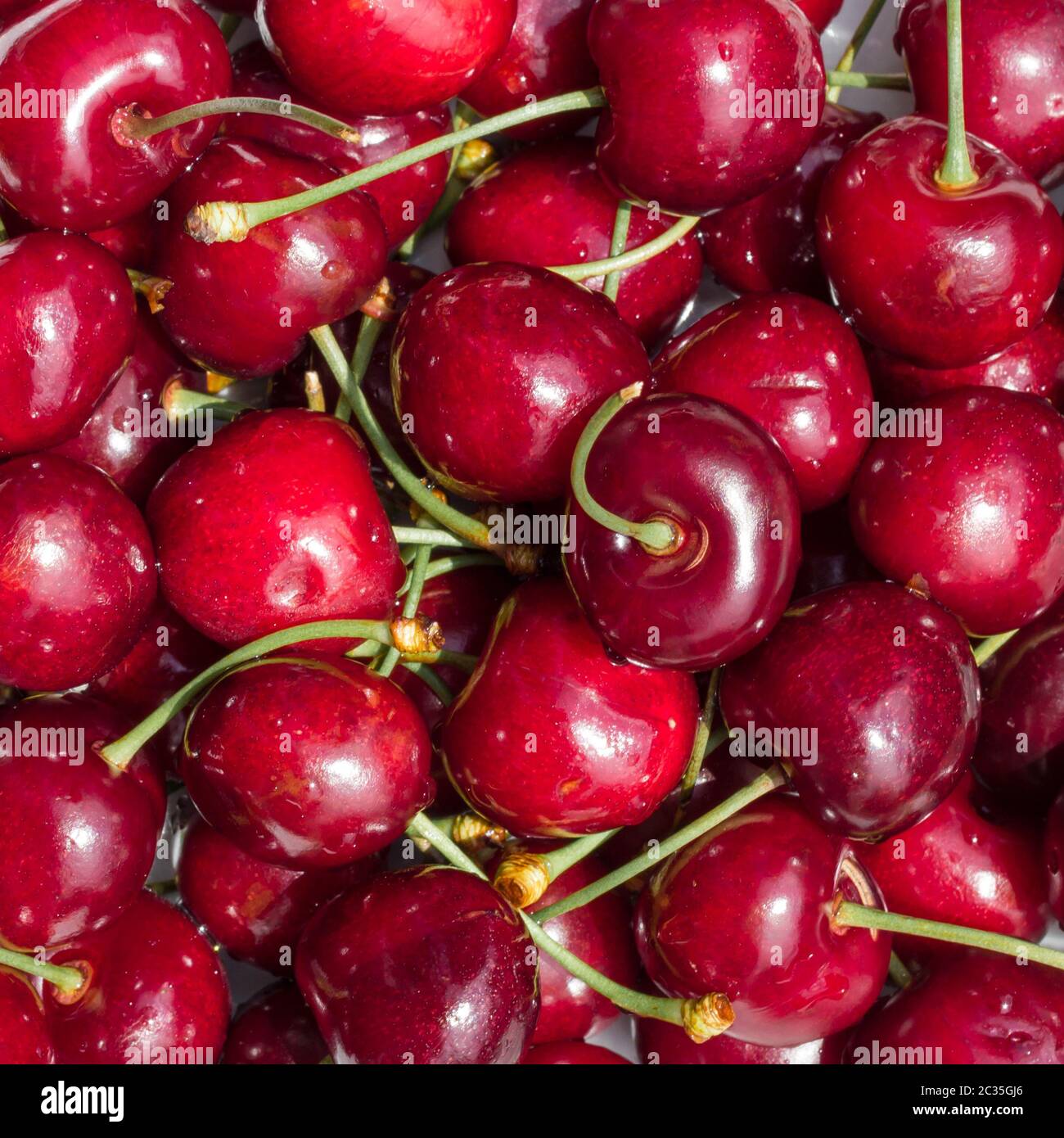 Cherries background hi-res stock photography and images - Alamy