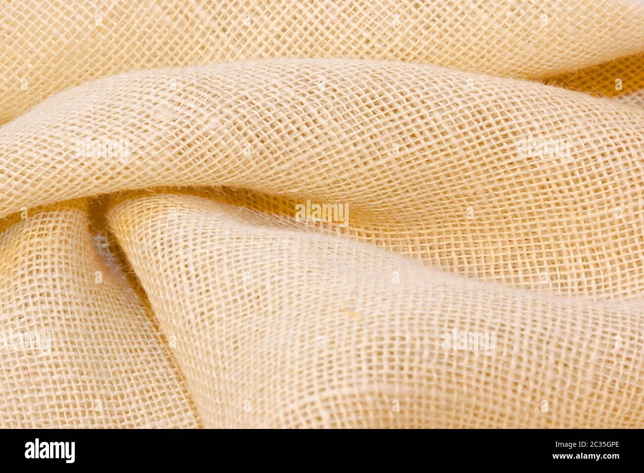 Close up shot of wrinkled sack cloth Stock Photo - Alamy