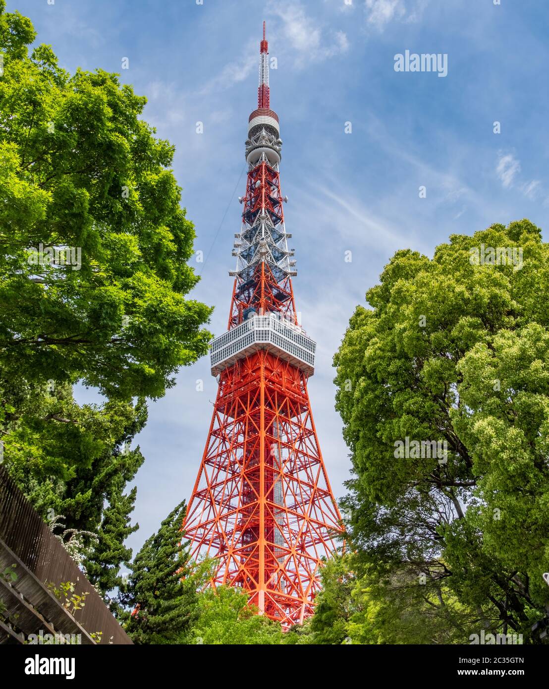 View of the iconic and popular Tokyo Tower, Japan Stock Photo - Alamy