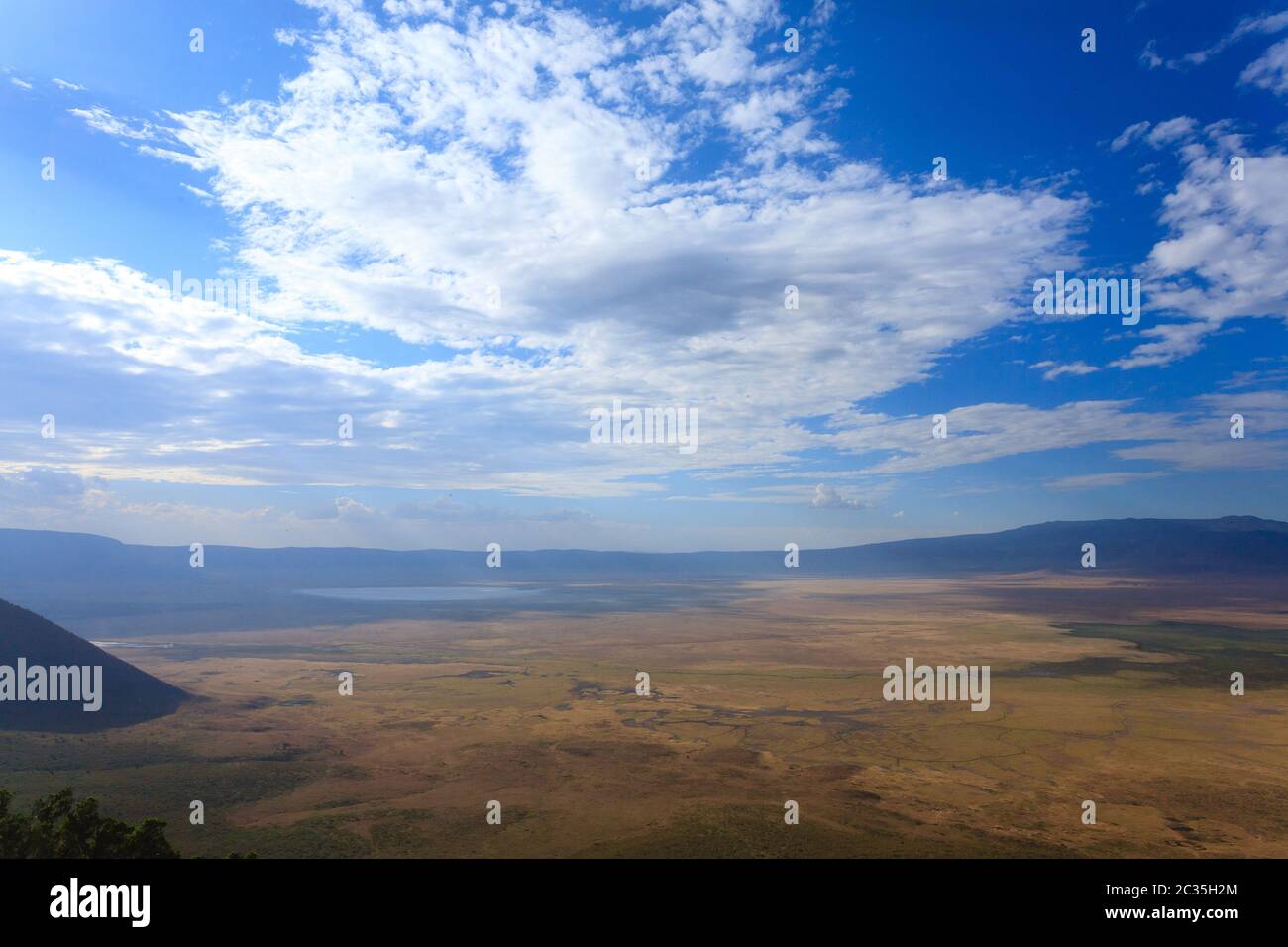 Aerial view ngorongoro crater tanzania hi-res stock photography and ...