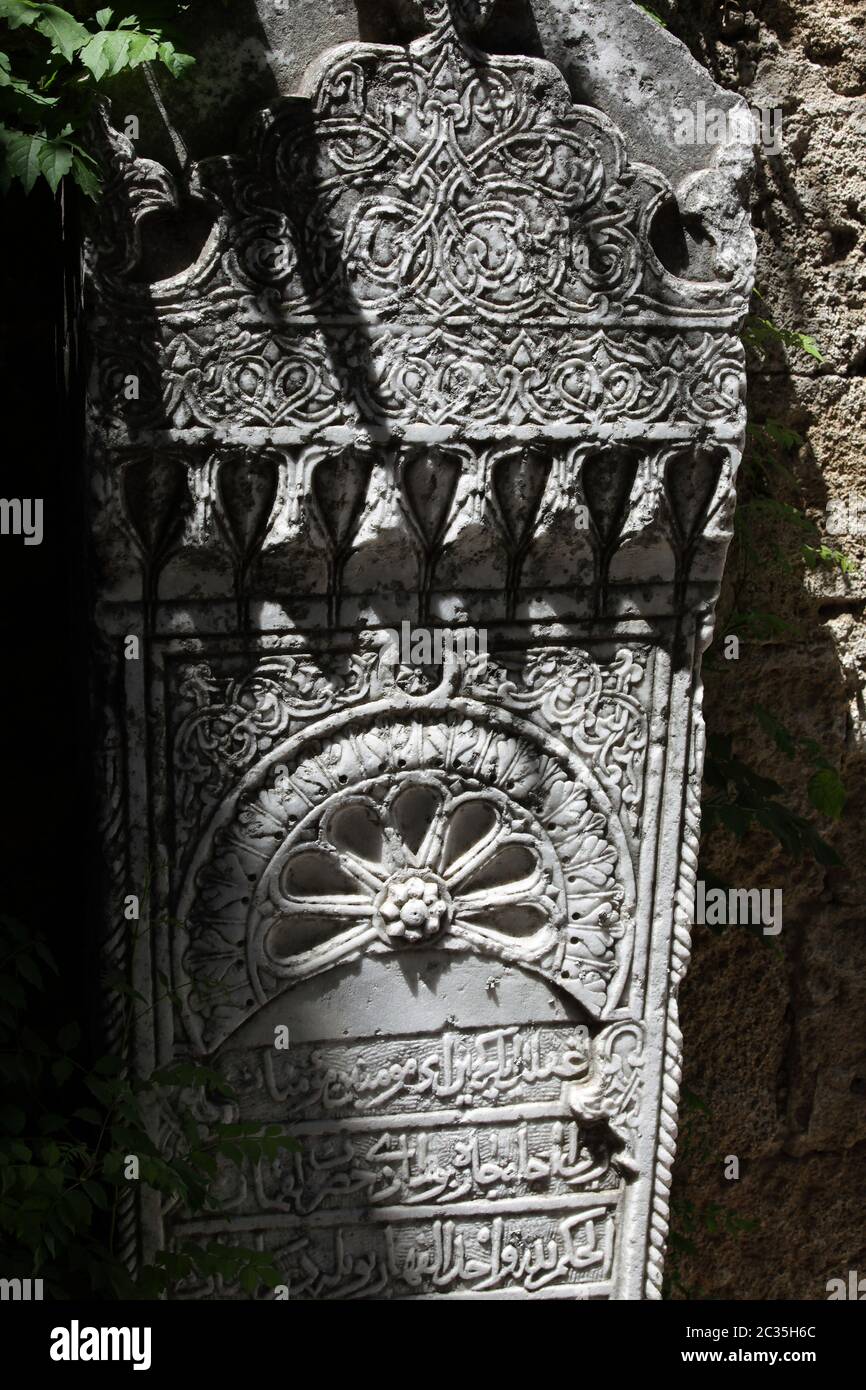 Rhodes - the medieval building of the Hospital of the Knights.At ...