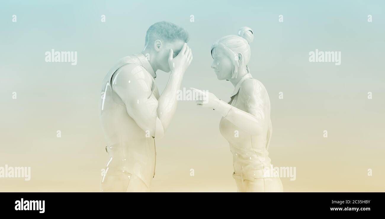 Young couple arguing shopping hi-res stock photography and images - Alamy